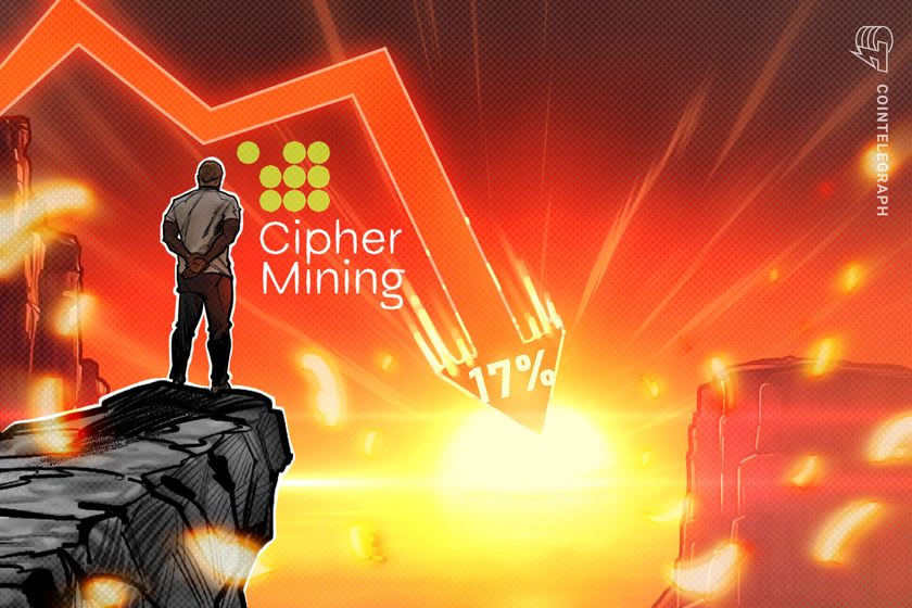 Cipher Mining shares down 17% as 2024 losses mount