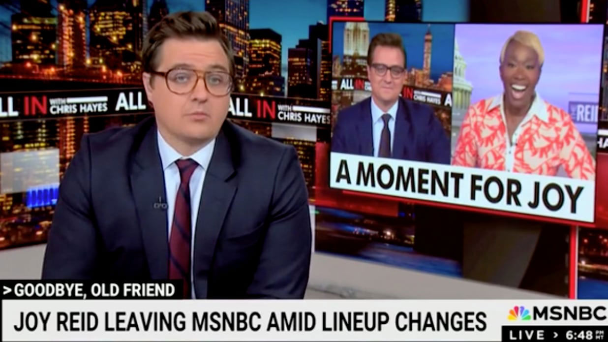 MSNBC Host Chris Hayes Addresses ‘Devastating’ Cancelation of Joy Reid Show MSNBC Host Chris Hayes Addresses ‘Devastating’ Cancelation of Joy Reid Show
