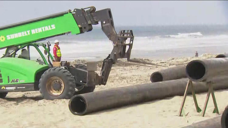 Lagoon dredging and beach sand replenishment underway in Carlsbad