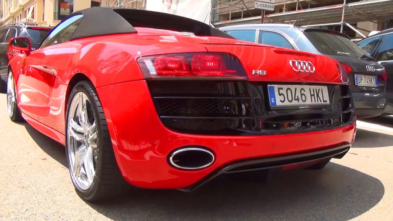 Audi R8 V10 Spyder – Rode Cabrio Perfectie in Monaco