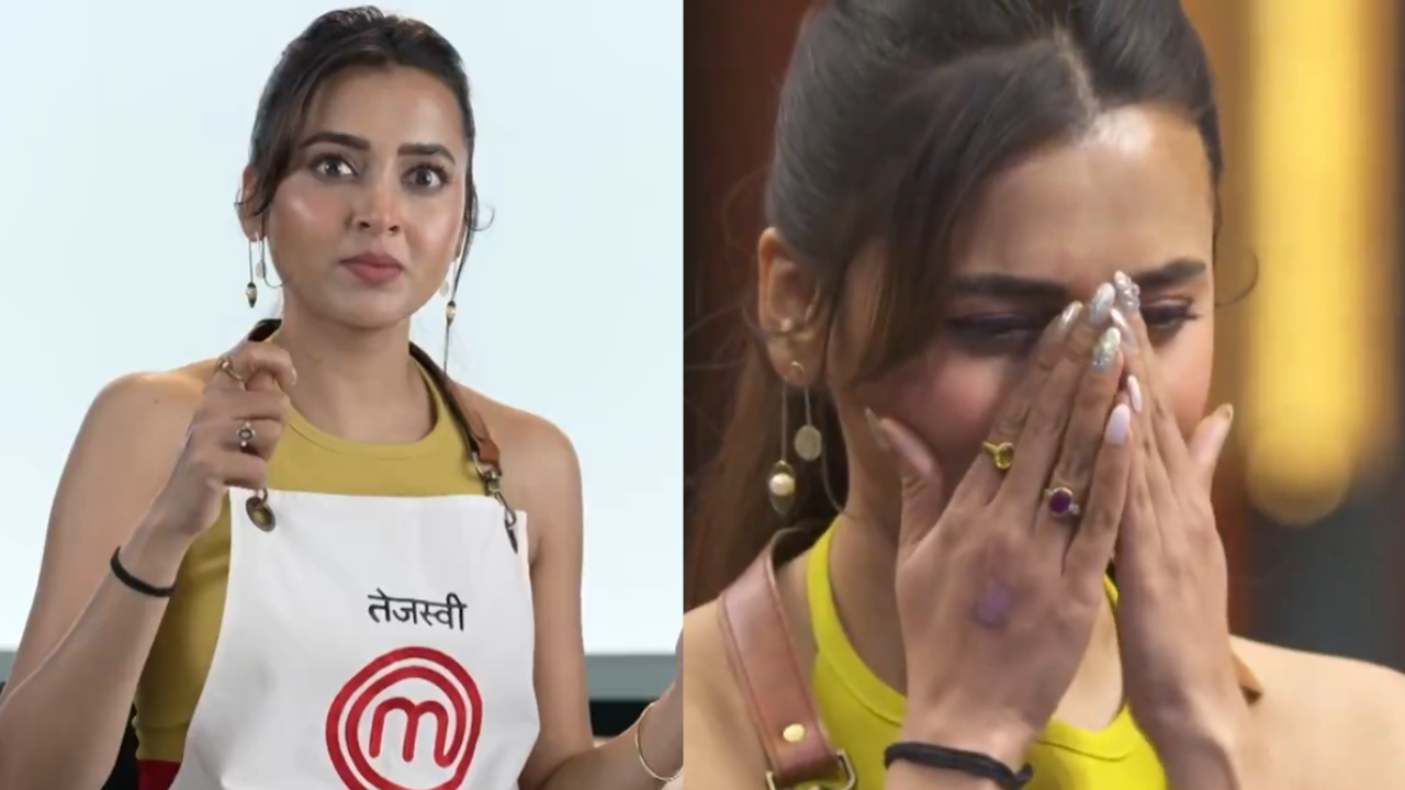 Celebrity MasterChef: Tejasswi Prakash breaks down in tears as Ranveer Brar gives her first ...