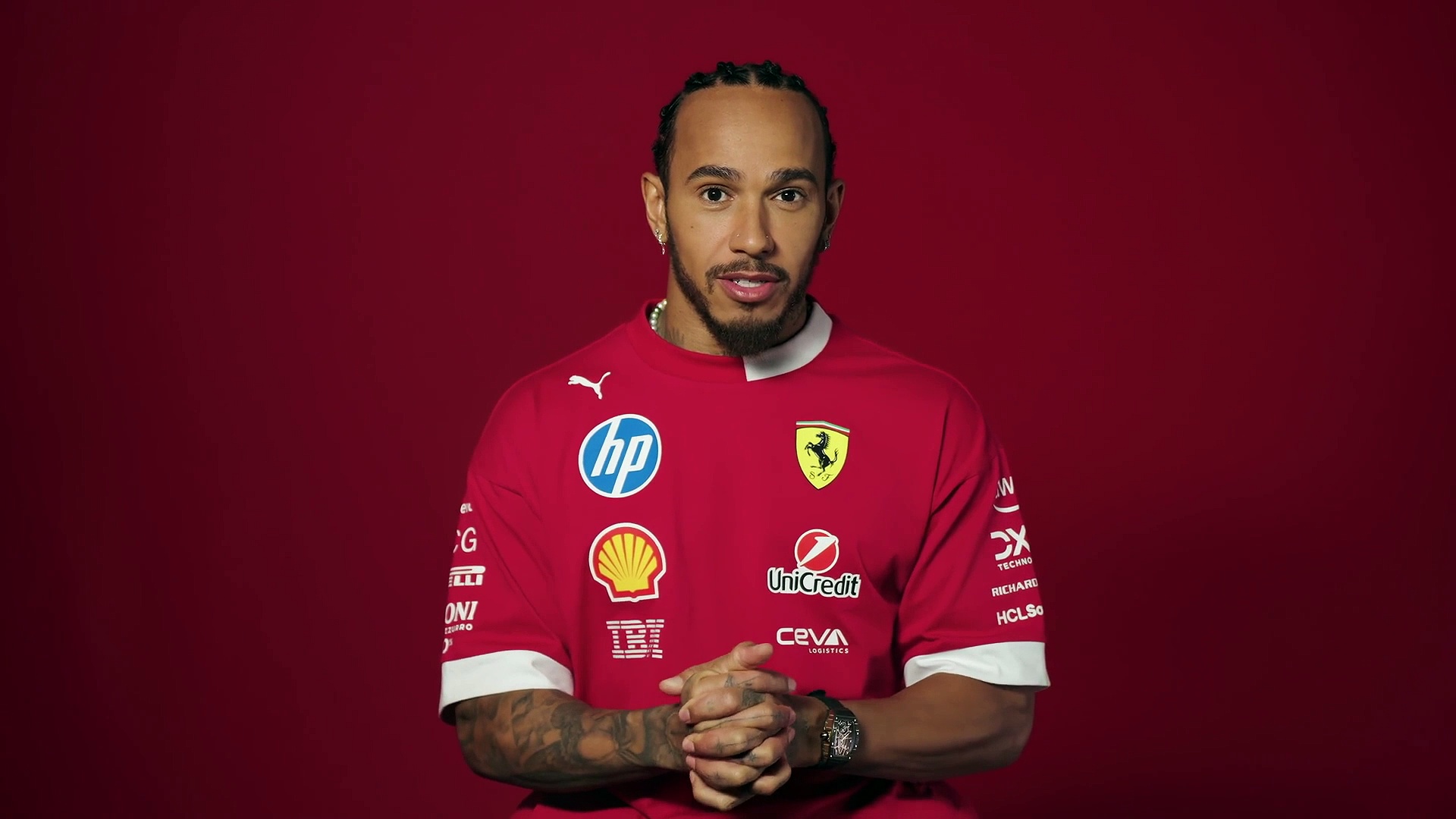 The Ferarri SF-25 revealed - Lewis Hamilton