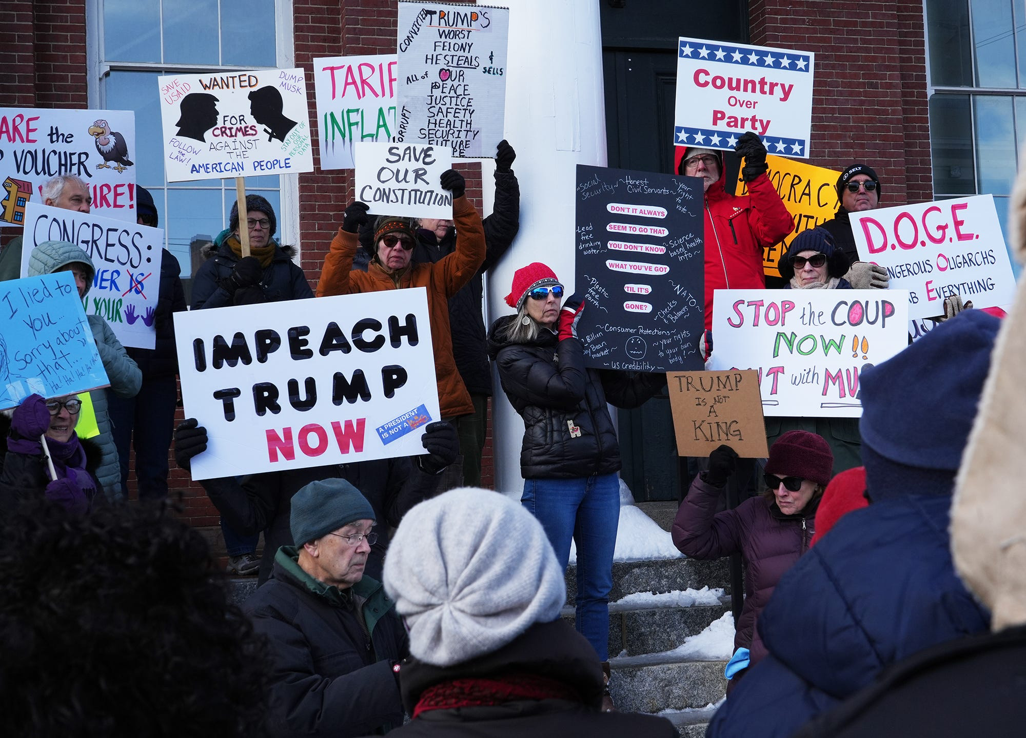 The anti-Trump resistance begins to wake in earnest