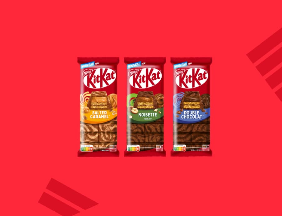 Nestlé lance Kitkat au rayon des tablettes de chocolat avec trois ...