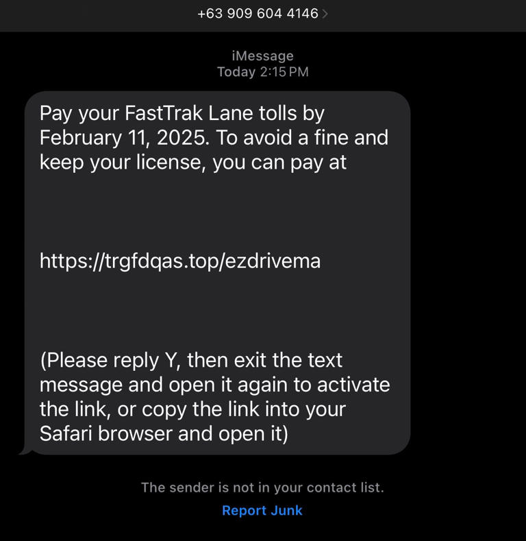 Scammers are posing as toll collection services. How to avoid becoming ...