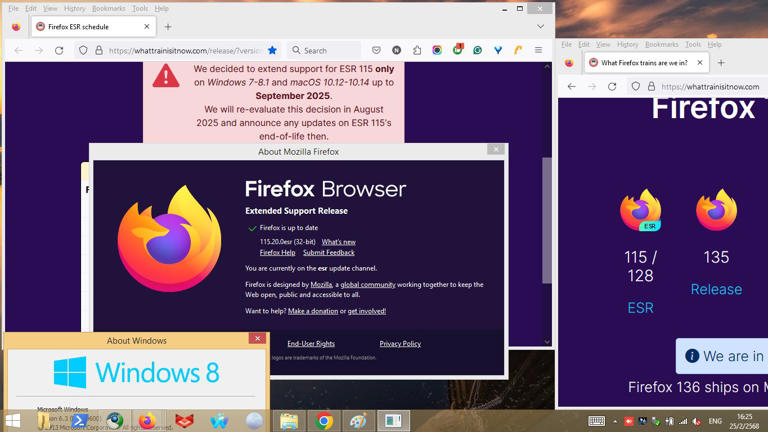 Firefox ESR ขยายสนับสนุน Windows 7/8/8.1 และ macOS 10.15 หรือต่ำกว่า ...