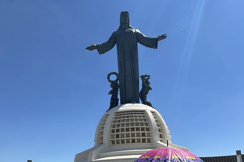 Saturn-shaped UFO hovers above Jesus statue as locals say 'we're ...