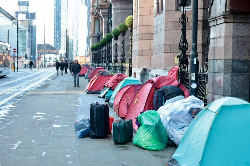 Homeless people evicted from St Peter's Square in dawn crackdown set up ...