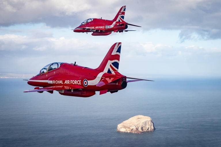 Red Arrows Scotland: How can I see the Red Arrows? Where are they training and when will they fly?