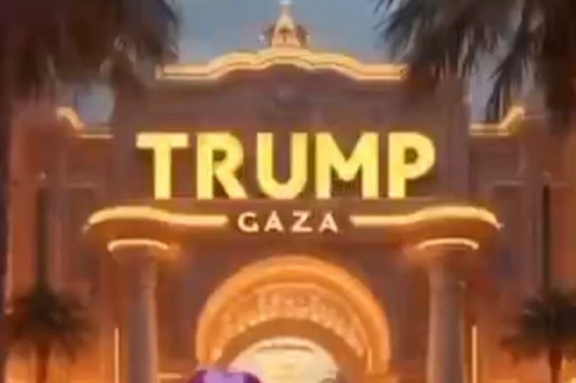 Trump unveils bizarre plan for Gaza in video with bearded belly dancers ...