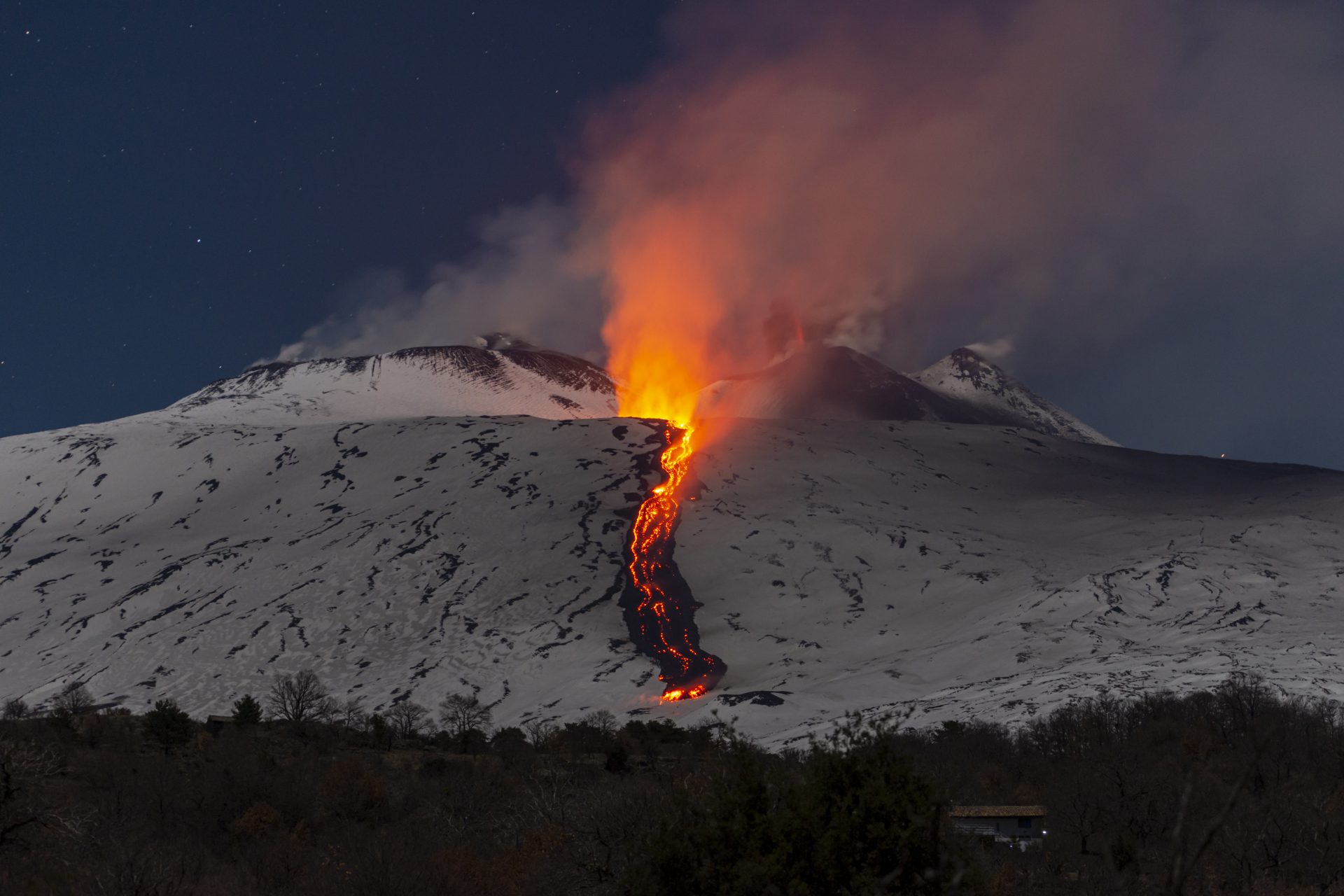 Ätna: Fotos vom Vulkanausbruch in Italien
