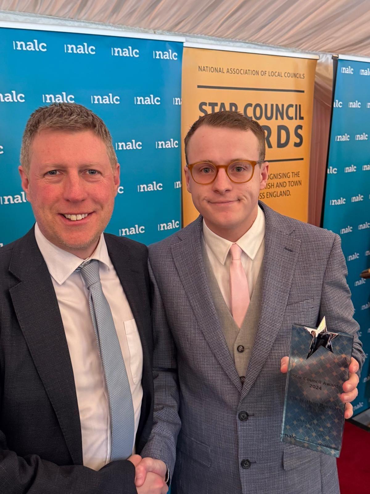 Polegate councillor wins recognition at national awards.