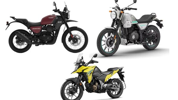 Royal Enfield Scram 440 vs Suzuki V-Strom SX vs Yezdi Adventure ...