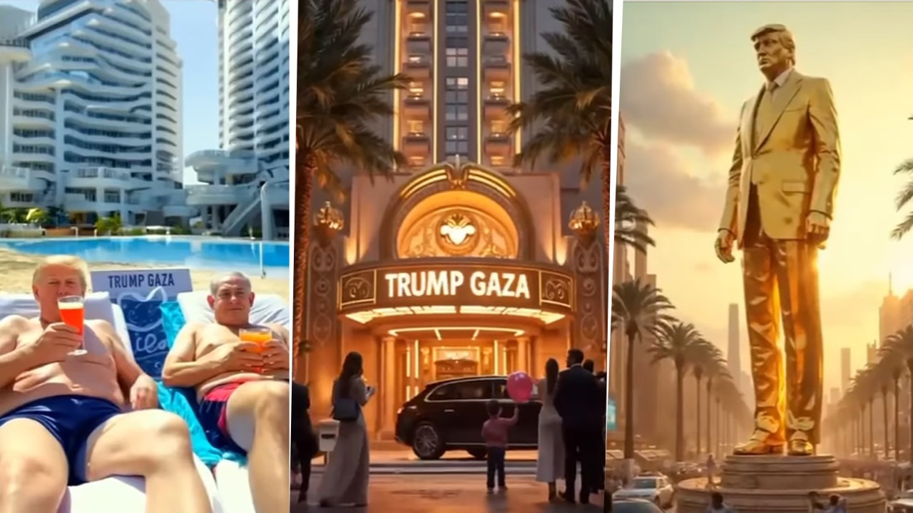 Cocktails with Netanyahu, gold statue: Bizarre AI video of Trump's ...