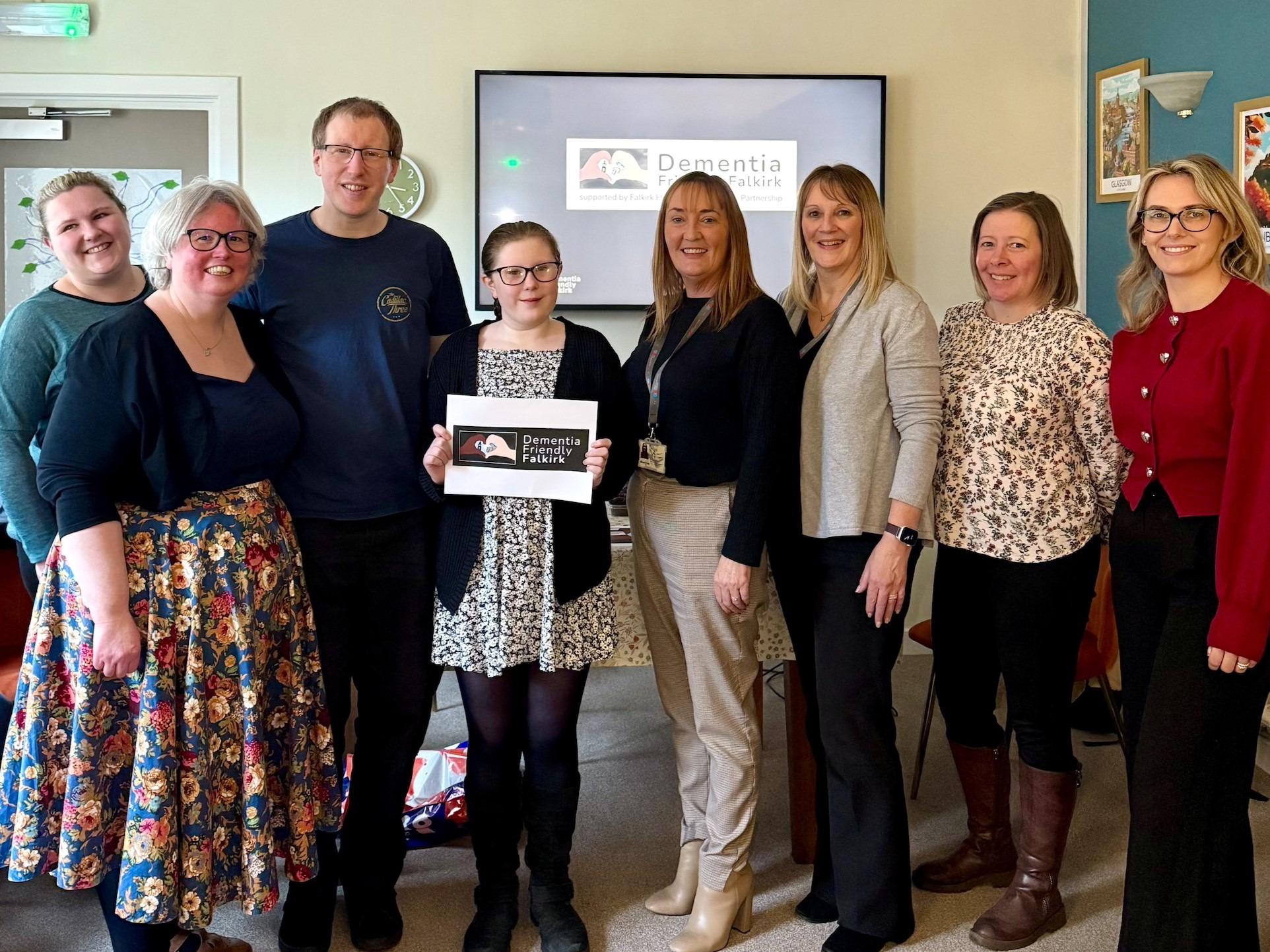 Falkirk pupil puts her heart into design of logo for dementia awareness ...