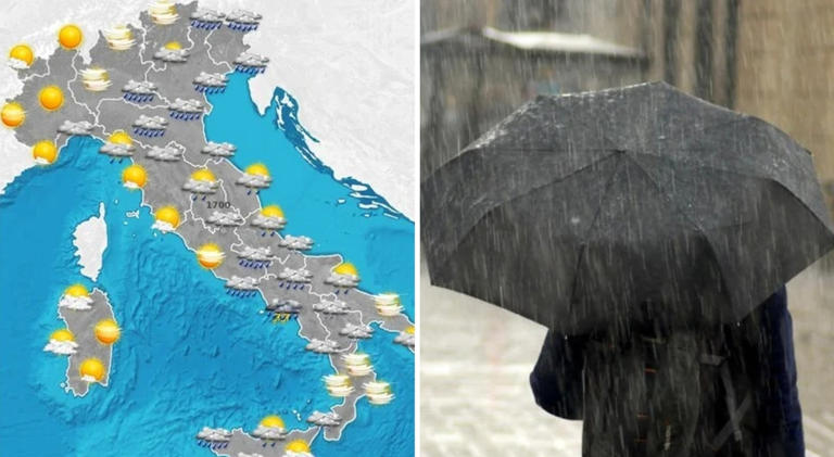 Meteo, ciclone sull'Italia: piogge intense, venti forti e grandine. Il maltempo rovina il ...