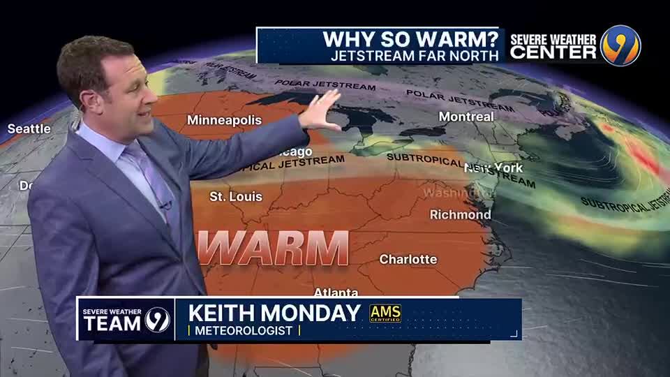 Wednesday morning's forecast with Meteorologist Keith Monday