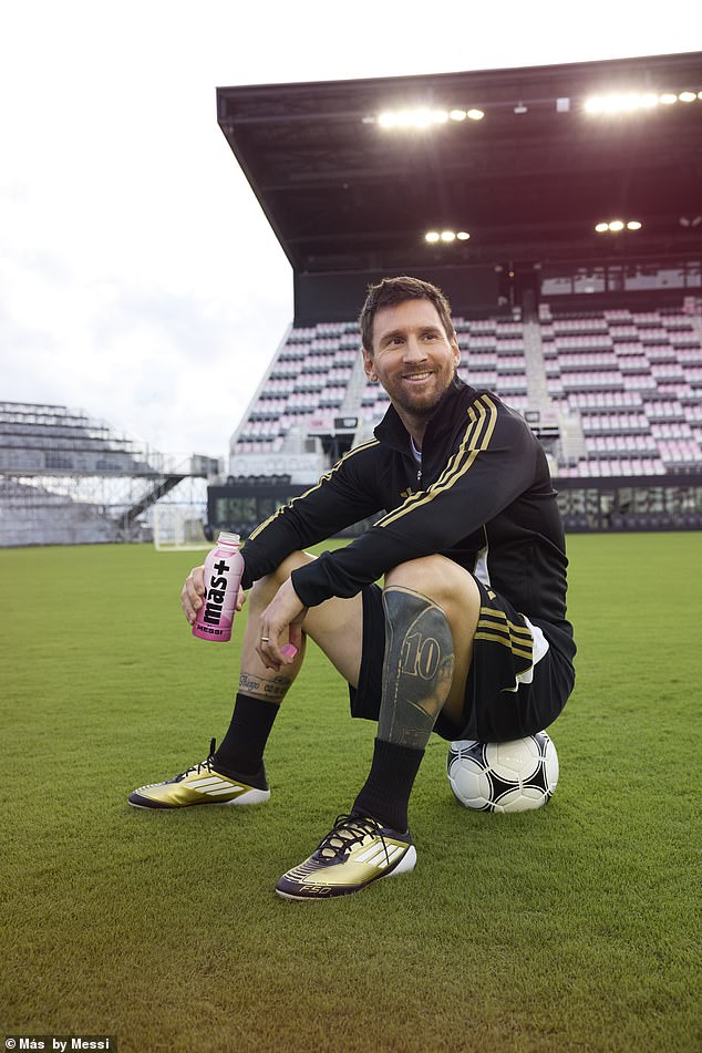 Lionel Messi new energy drink hits the shelves in Britain