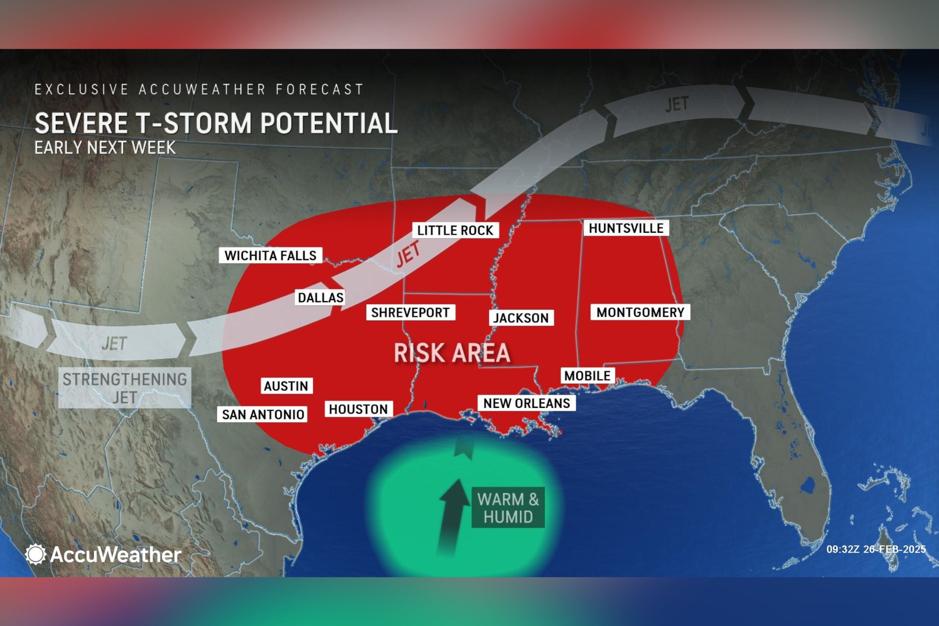 US Storm Map Shows States Facing 'Severe Weather' Next Week