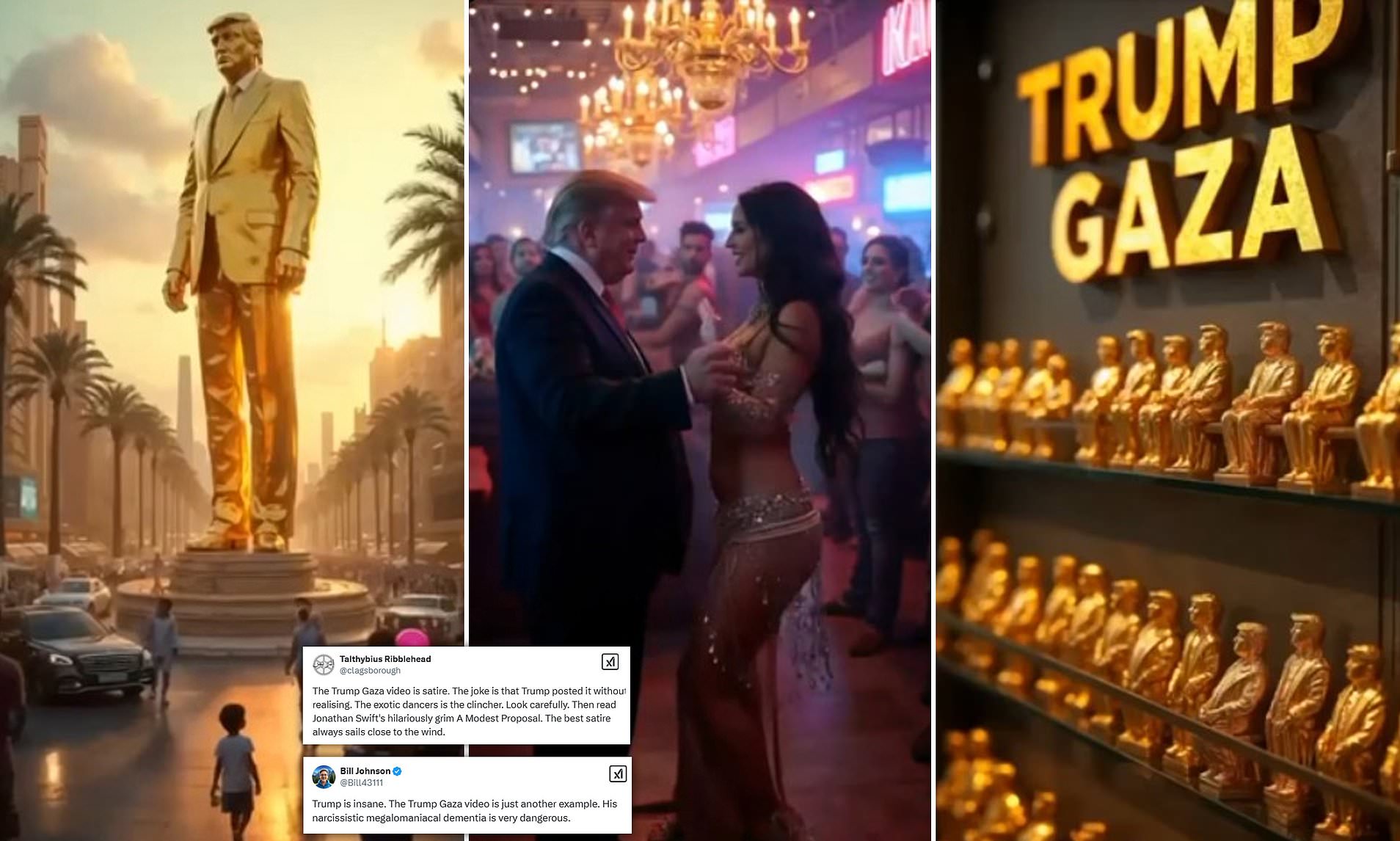 Trump's 'vision for Gaza' is branded a 'grotesque fantasy'