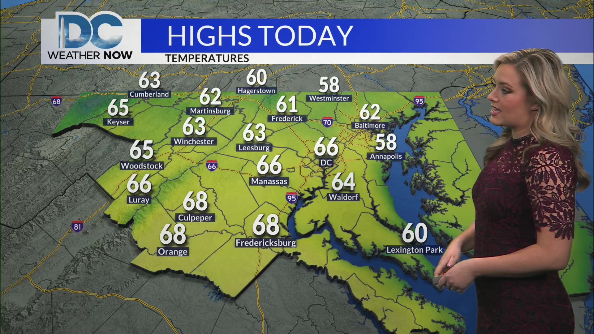 Weather: 60s and sunshine today, rain returns tomorrow