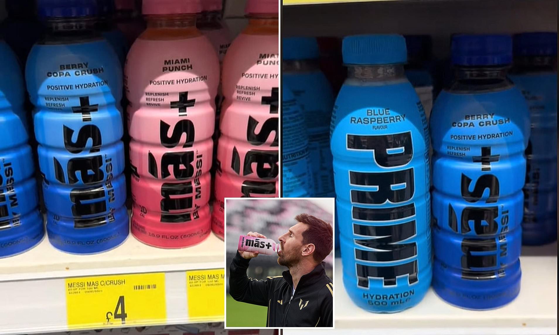 Lionel Messi new energy drink hits the shelves in Britain