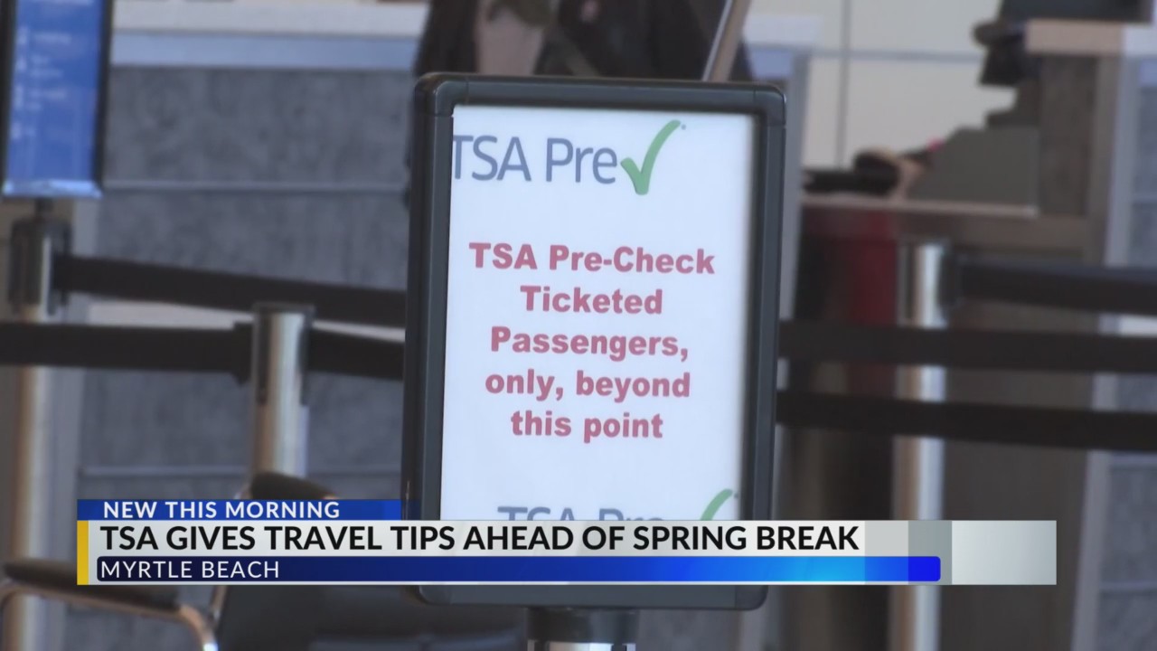 TSA offers travel tips ahead of busy spring break season