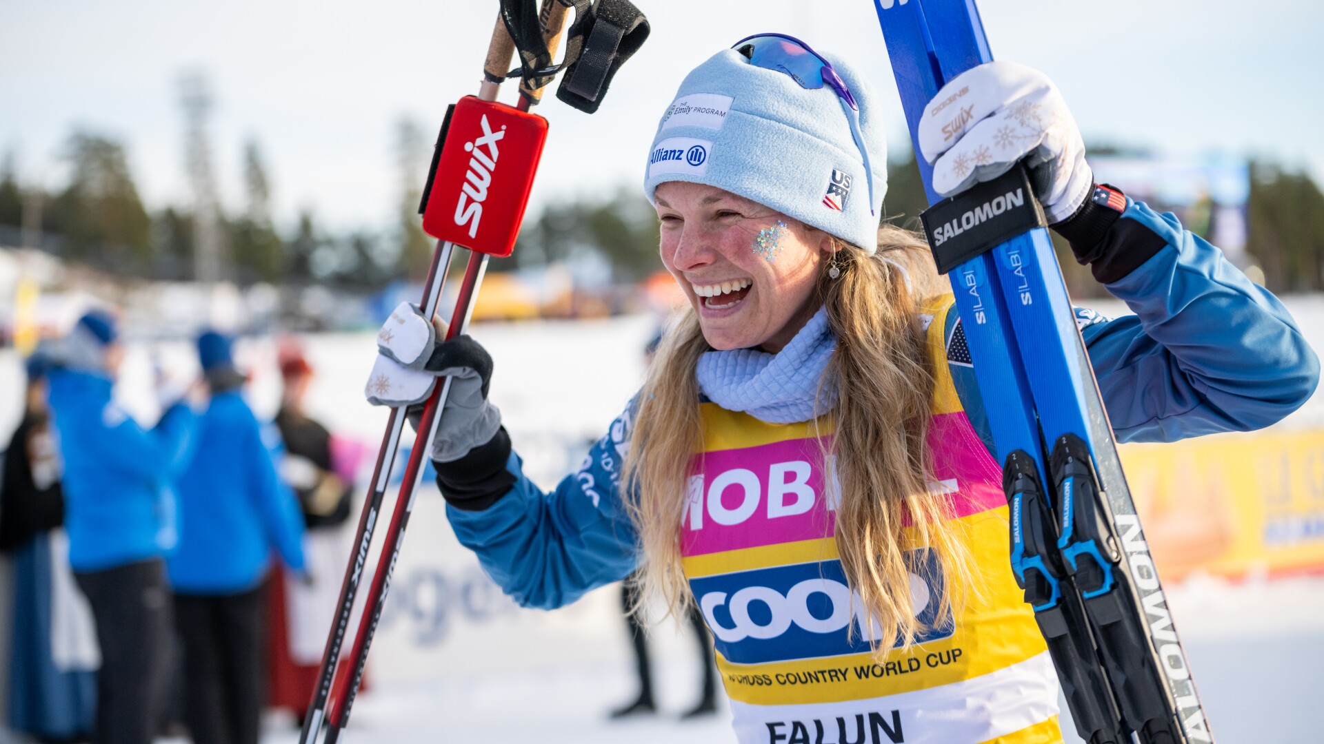 Jessie Diggins clinches third cross-country skiing World Cup overall title