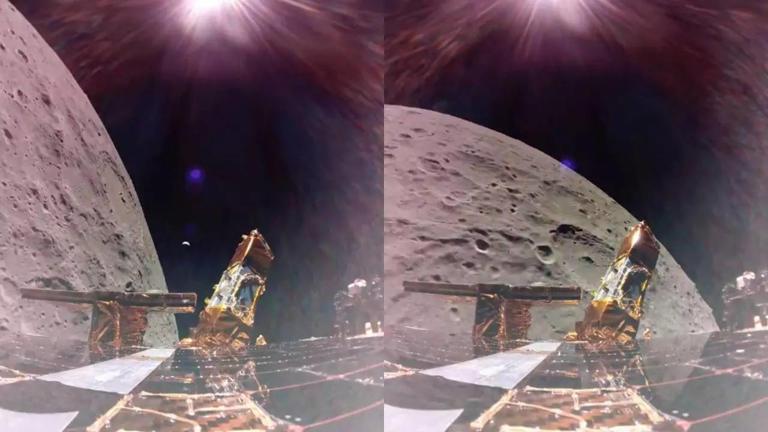 Watch: Blue Ghost spacecraft reveals incredible footage of the dark side of the moon