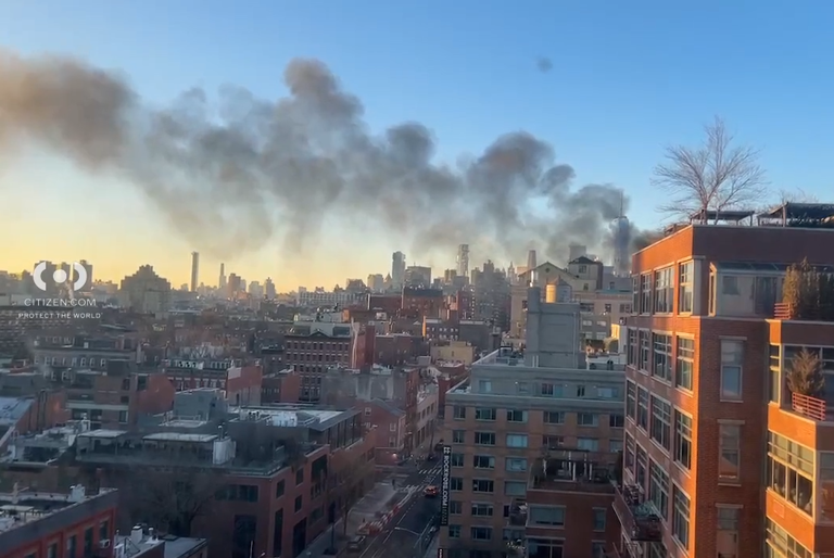4 injured as rooftop fire spews smoke over the West Village