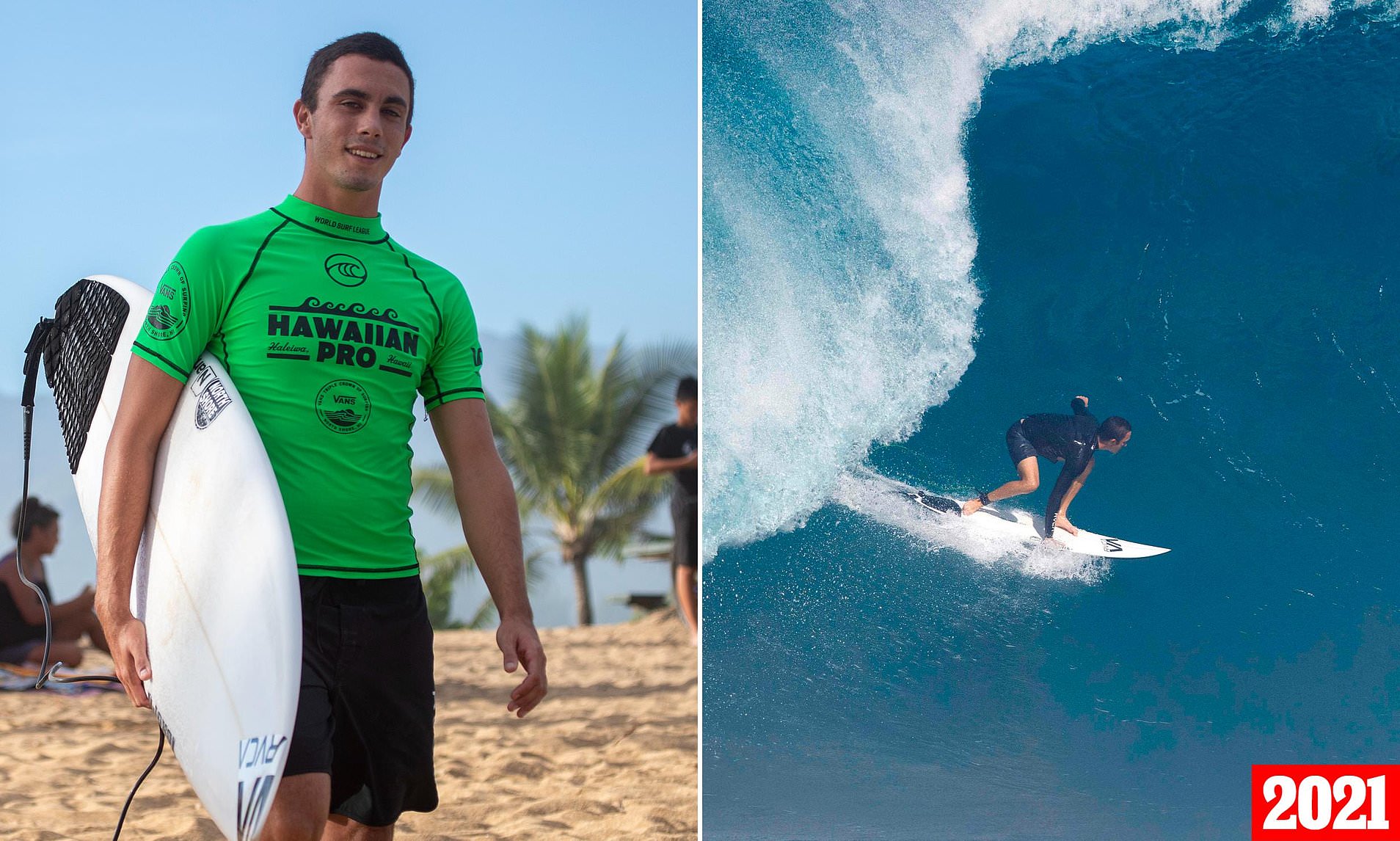 Pro surfer left in coma after terrifying 'freak accident' at world's ...