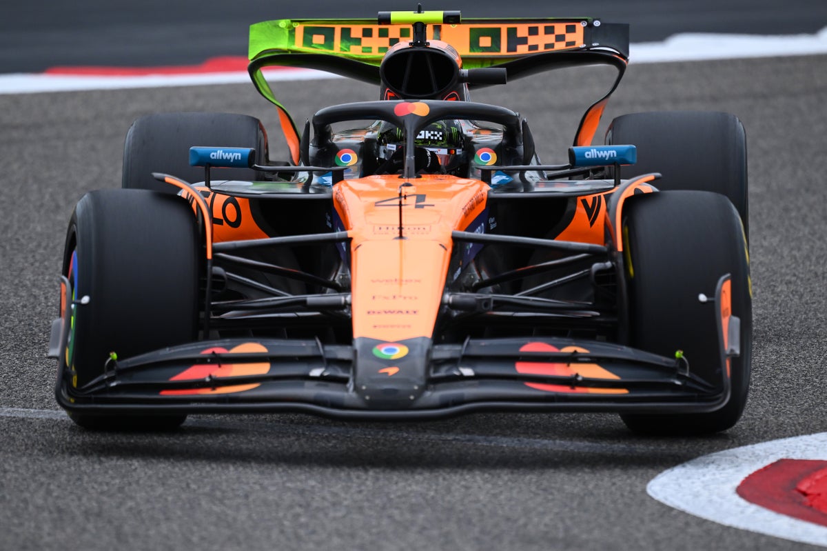 F1 testing LIVE: Start time and driver schedule after Lando Norris goes ...
