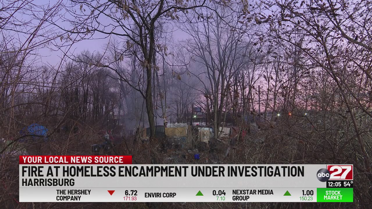 Fire at homeless encampment under investigation