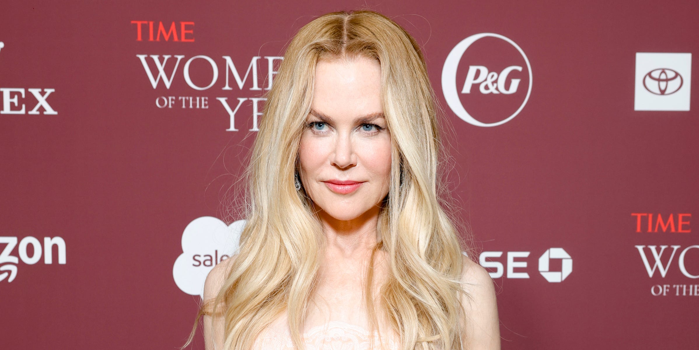 Nicole Kidman Looks Like a Modern-Day Princess in a Breezy Blush Dress