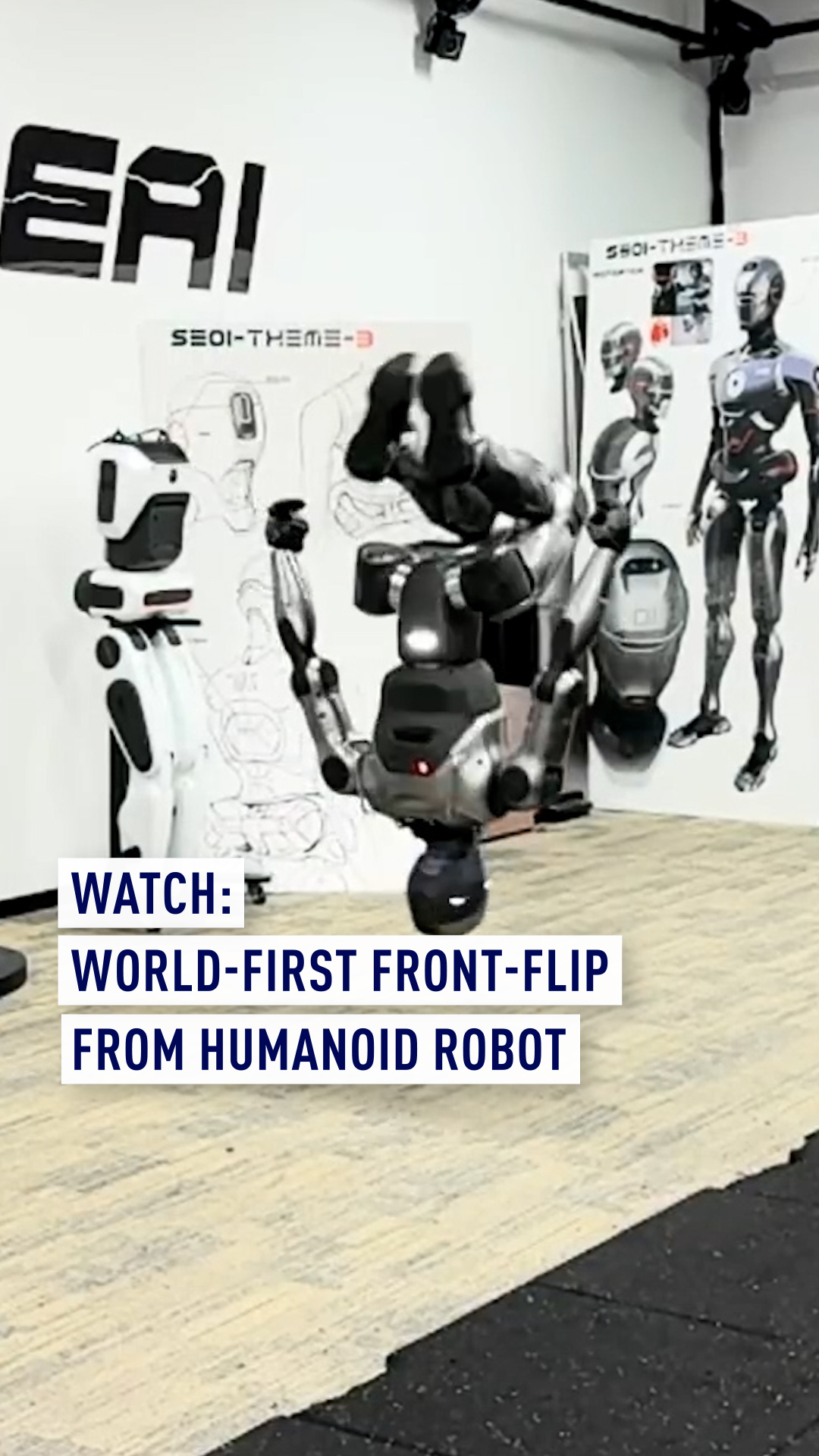 Watch: World-first front-flip from humanoid robot
