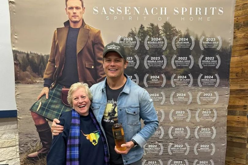 Outlander's Sam Heughan super-fan, 83, delighted as she finally meets ...