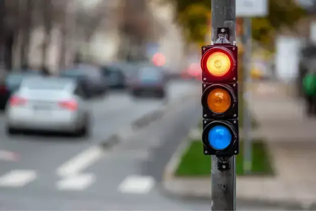 What a Blue Stop Sign Means and Why Drivers Need to Know