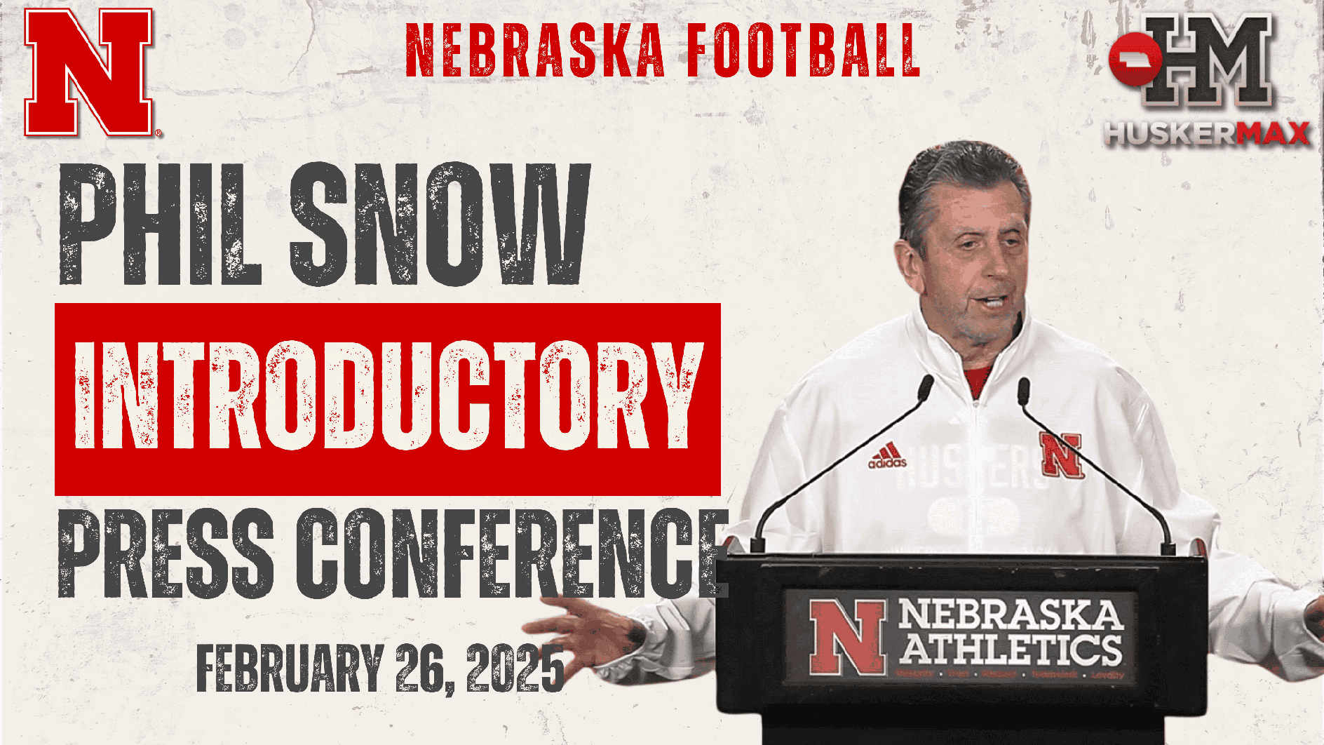 Nebraska Football Associate Head Coach Phil Snow - Introductory Press ...