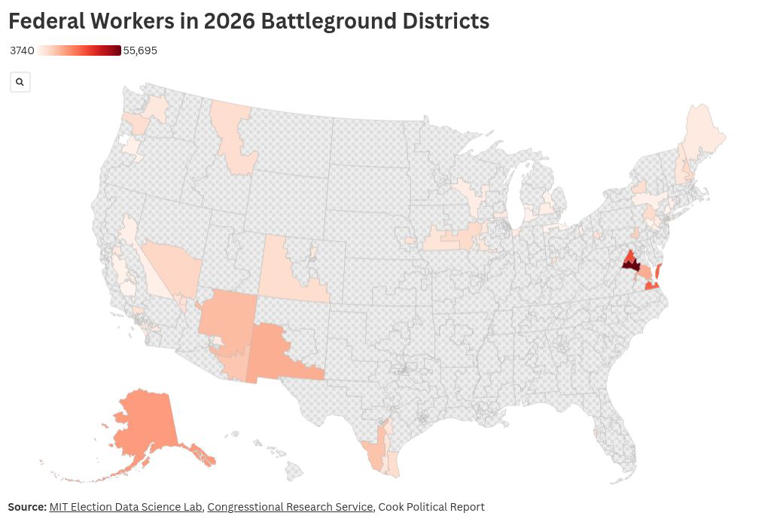 Map Shows How DOGE Cuts Could Affect Republicans' Chances in Midterms