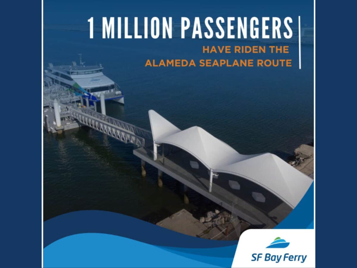 Alameda Seaplane Ferry Route Celebrates 1 Million Riders