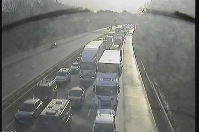 Serious crash that closed M5 for hours involved pedestrian, lorry and car