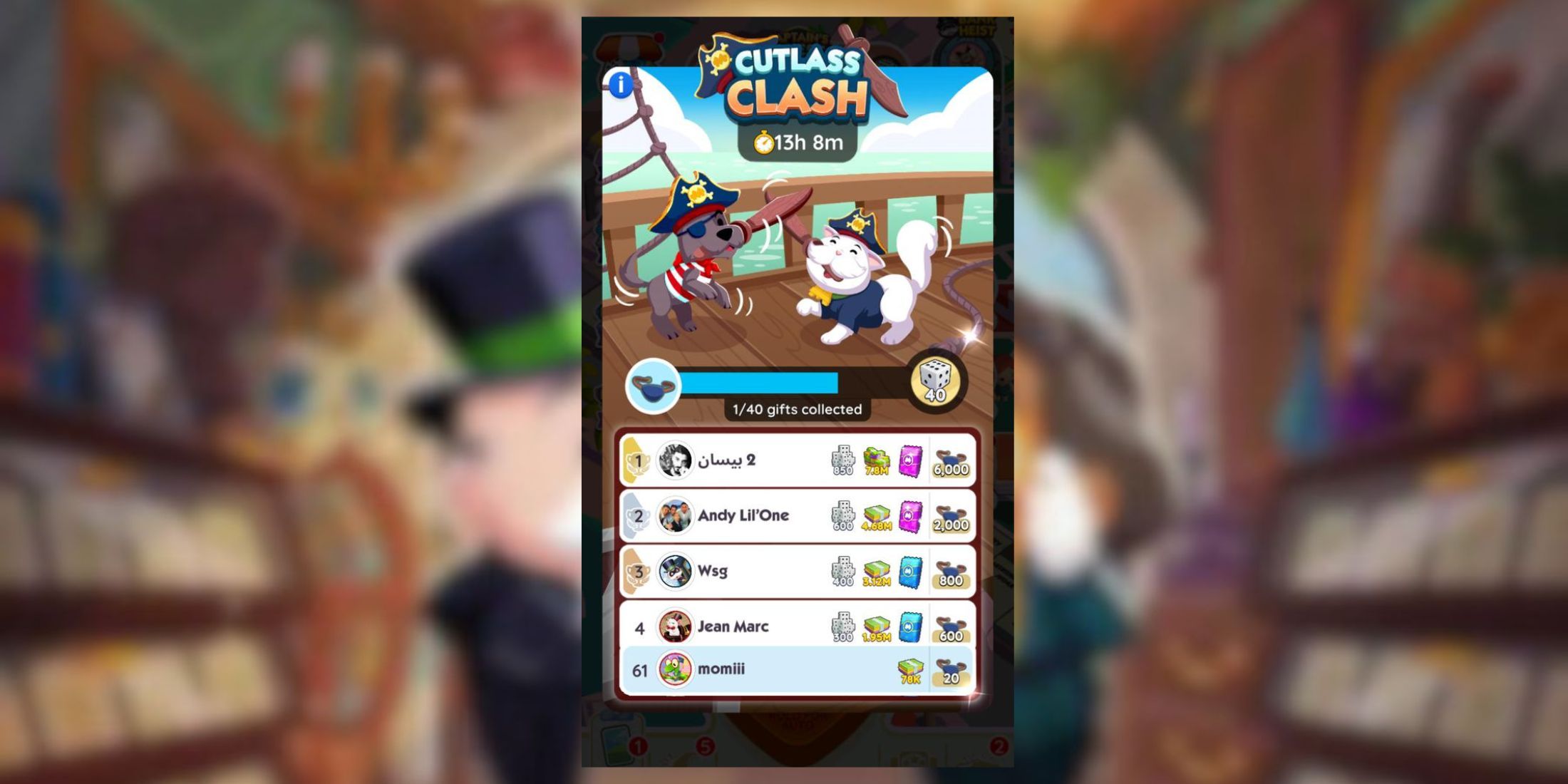 Monopoly GO: Cutlass Clash Rewards And Milestones