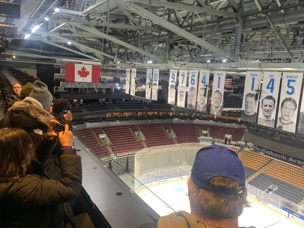 Tour of Scotiabank Arena takes fans behind the scenes for photos and ...