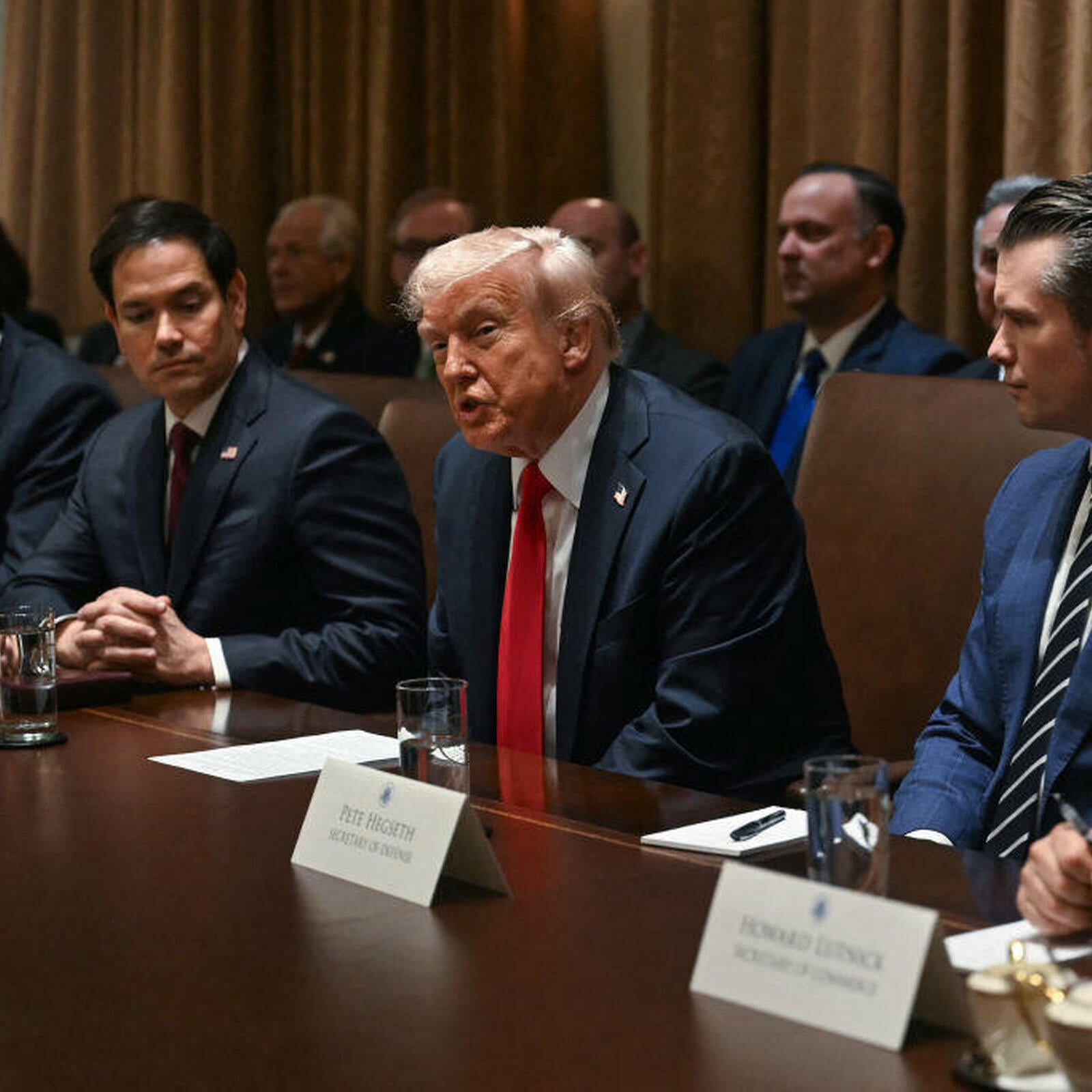 Trump backs Musk and DOGE in wide-ranging first Cabinet meeting