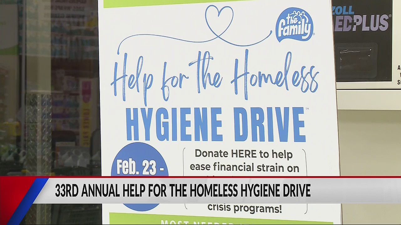 33rd annual Help for the Homeless hygiene drive runs now through March