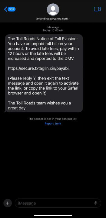 Better Business Bureau addresses toll road scams