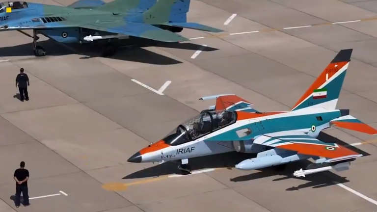 Iran's Yak-130 Shoots Down Drone During Exercise with MiG-29s