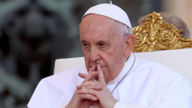 Pope Francis is eating normally but remains in the hospital in critical ...