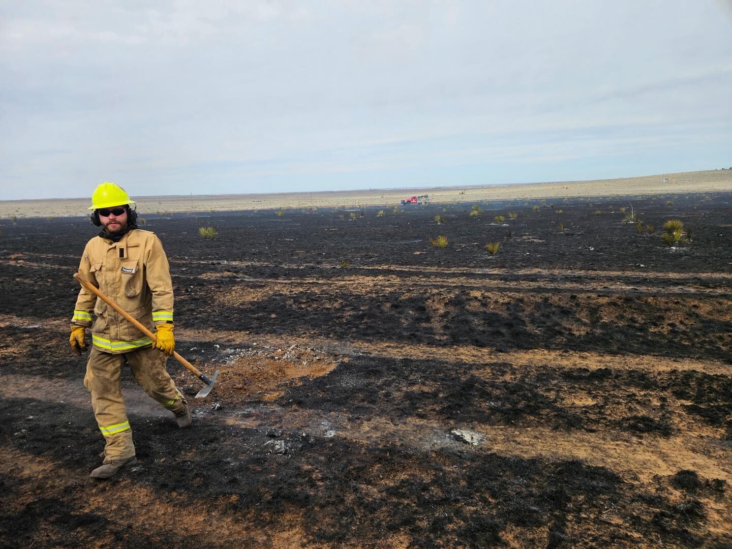 Crews working wildfire on 6666 Ranch