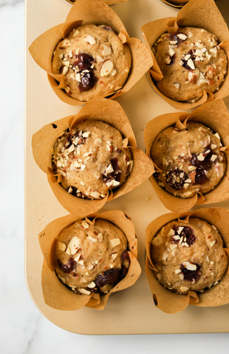 Cherry Almond Muffins